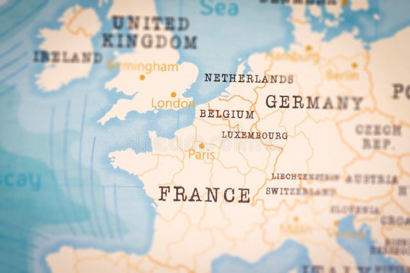 O mapa realista de paris. ilustração stock. Ilustração de francês ...