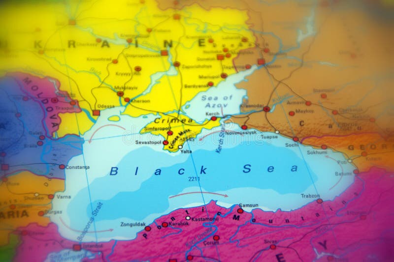 Mapa do Mar Negro foto de stock. Imagem de azul, país - 45811736