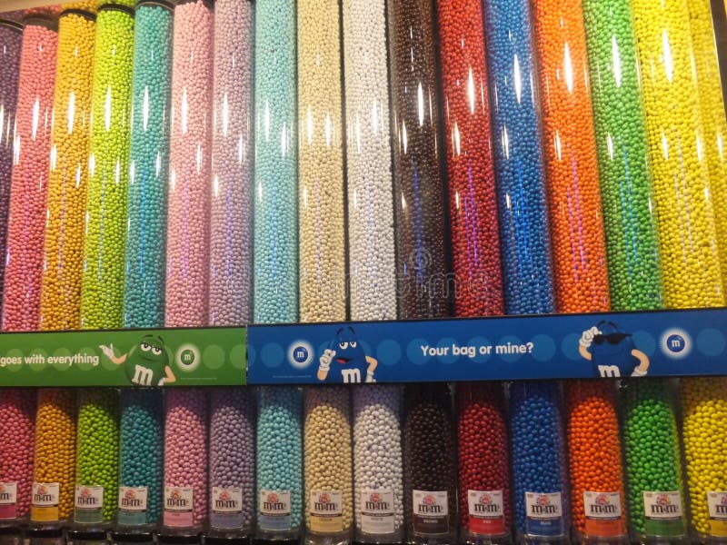 O mundo de M&M em New York foto de stock editorial. Imagem de colorido ...