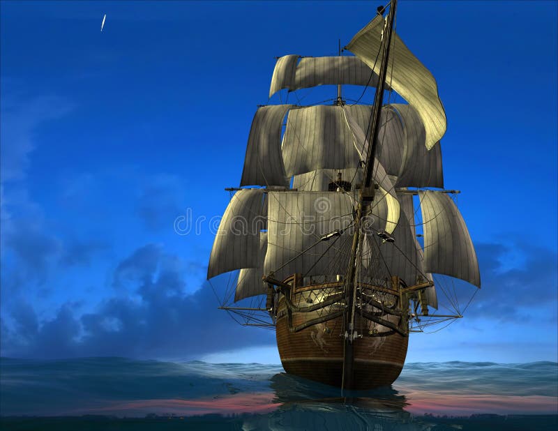 O navio antigo foto de stock. Imagem de nearsighted, tradicional - 10253806