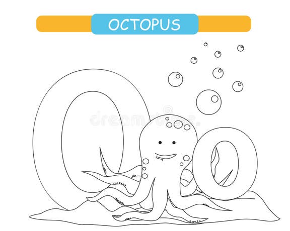 Flashcard Letter O Octopus Stock Illustrations – 52 Flashcard Letter O ...