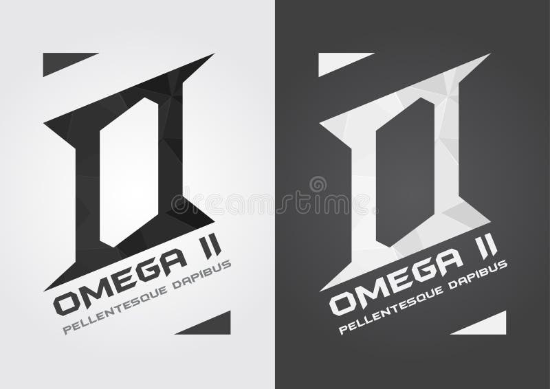O Omega Alphabet and Icon. Strong and Sharp Creative Stock Vector ...