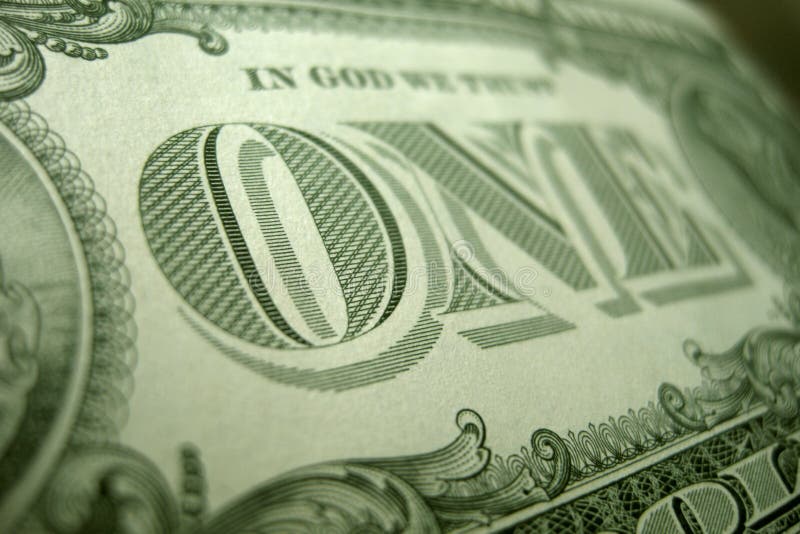 The O of the ONE is the Focus of this Close Up from the Reverse of the ...