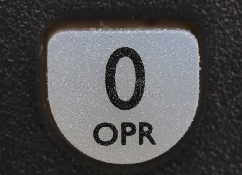 O Operator Key from Old Cell Phone Stock Photo - Image of start ...