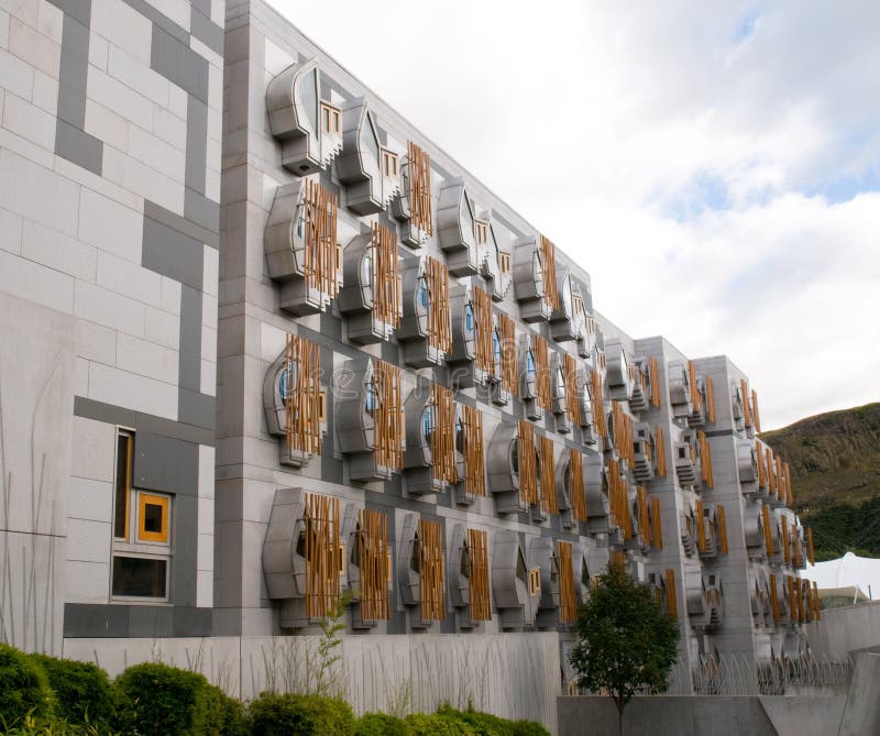 Edifício Escocês Do Parlamento, Edimburgo, Scotland Foto de Stock ...