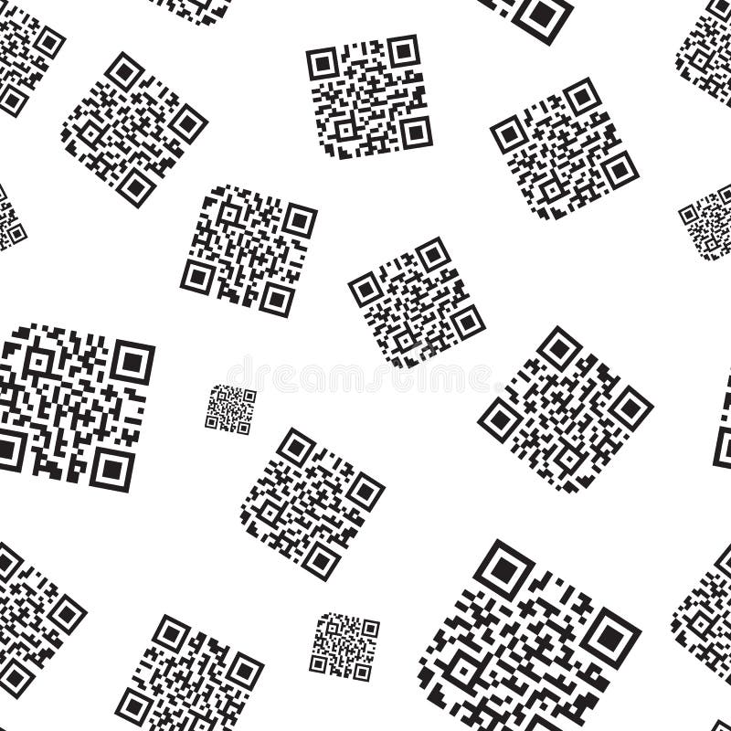 O QR Code Sem Emenda Modela O Fundo Abstrato Do Vetor Ilustração do ... O QR Code Sem Emenda Modela O Fundo Abstrato Do Vetor Ilustração do ...