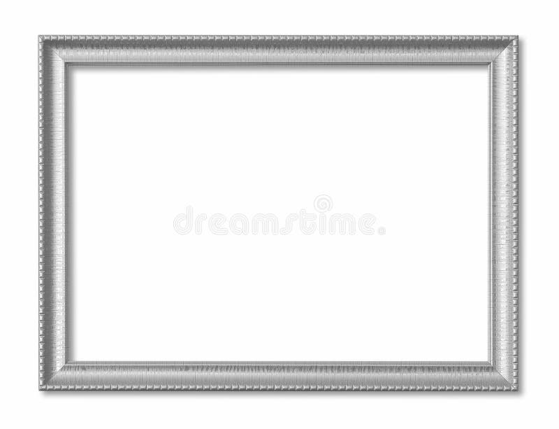 O Quadro De Prata Antigo Isolado No Fundo Branco Imagem de Stock ...