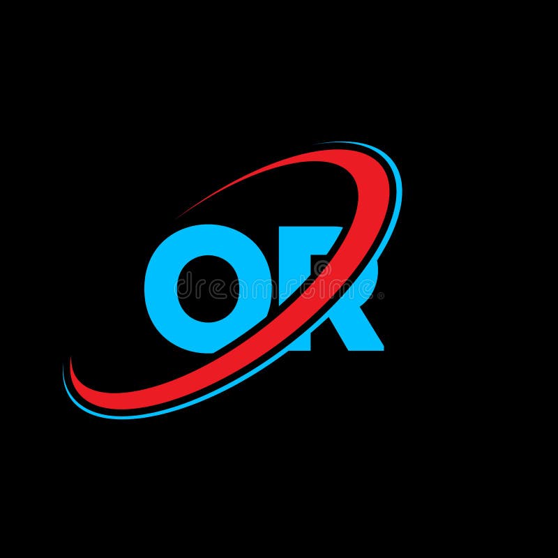 Or O R Letter Logo Design. Initial Letter or Linked Circle Uppercase ...