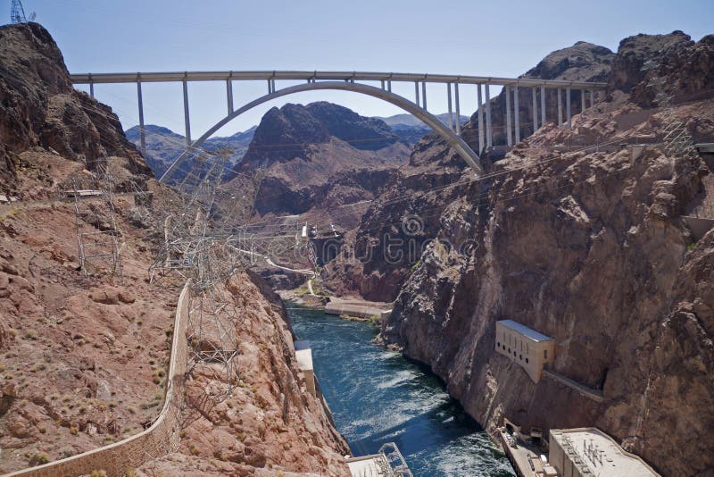 O Rio Colorado Na Barragem Hoover Imagem de Stock - Imagem de cenas ...