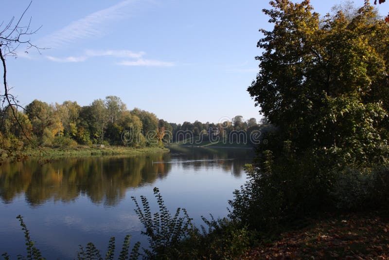 O Rio Neman Em Druskininkai Imagem de Stock - Imagem de afluência ...