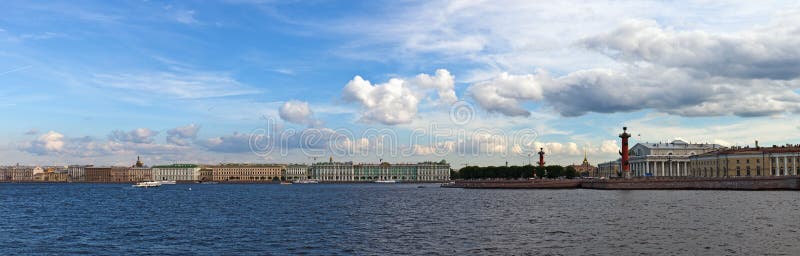 O rio Neva imagem de stock. Imagem de panorâmica, horizontal - 20648807