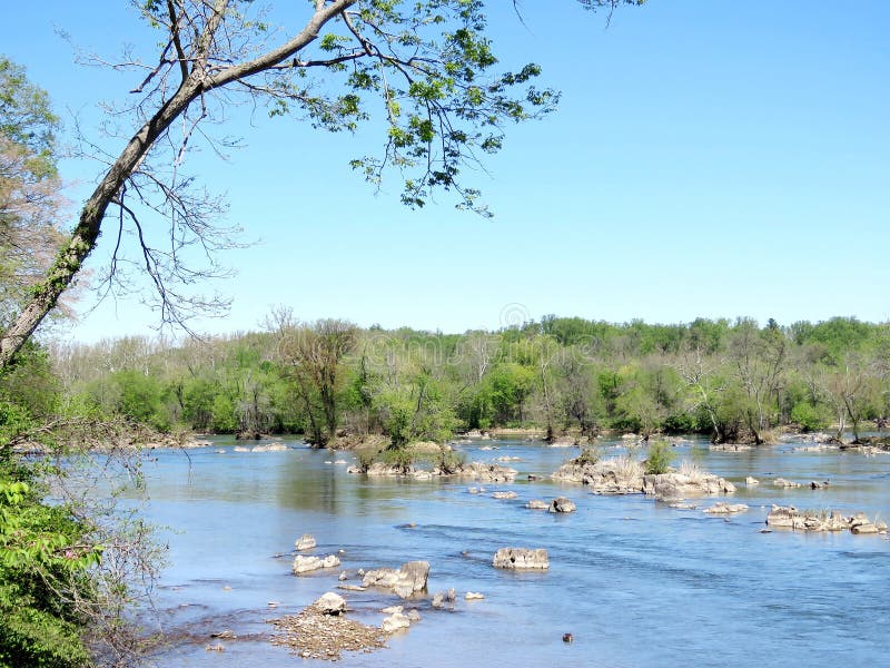 O Rio Potomac Perto Do Washington DC, EUA Foto de Stock - Imagem de ...