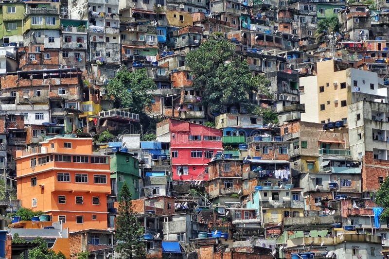 O Rocinha Favela, Rio De Janeiro, Brasil Foto de Stock - Imagem de ...