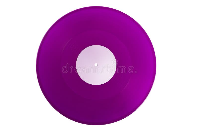O Roxo Coloriu O Registro De LP Do Vinil Foto de Stock - Imagem de ...