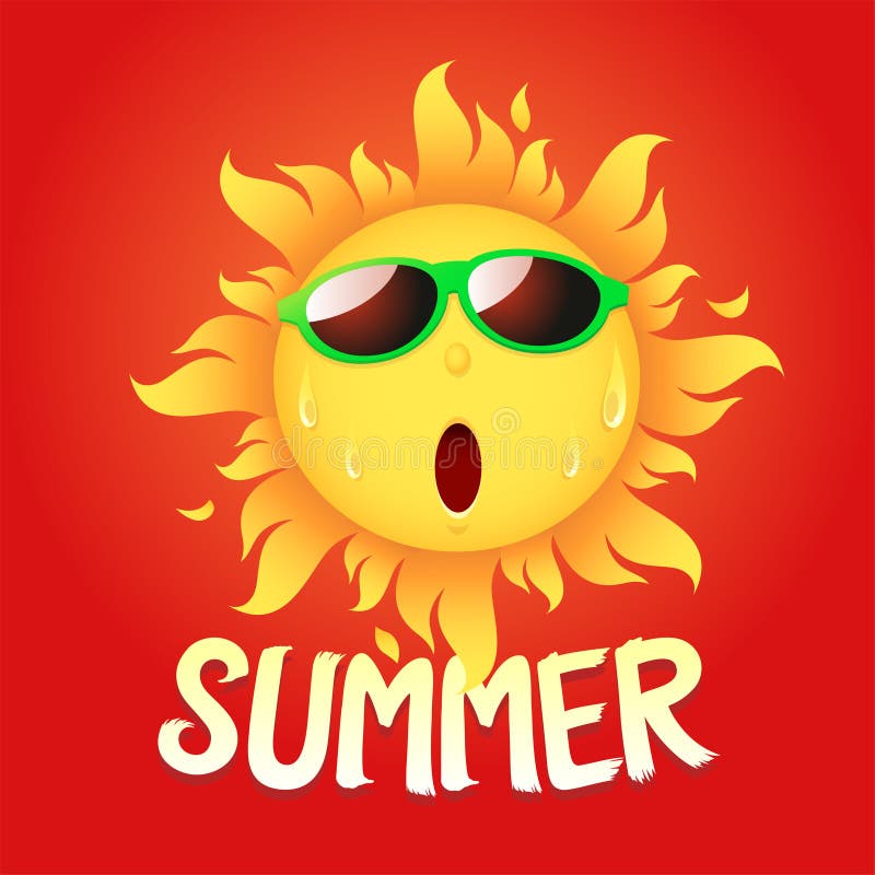 O sol quente ilustração stock. Ilustração de vermelho - 68209738