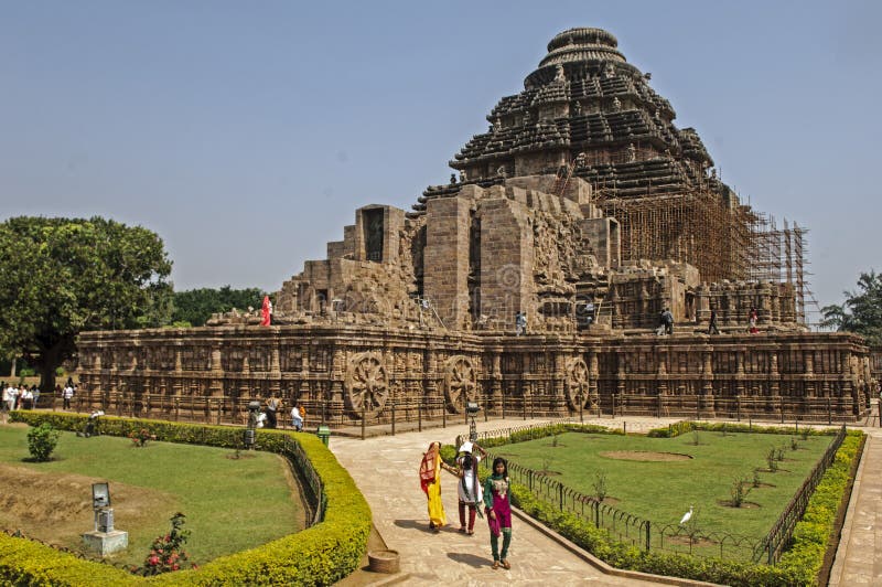 O Templo Do Sol Do Konark, India Imagem Editorial - Imagem de hindu ...