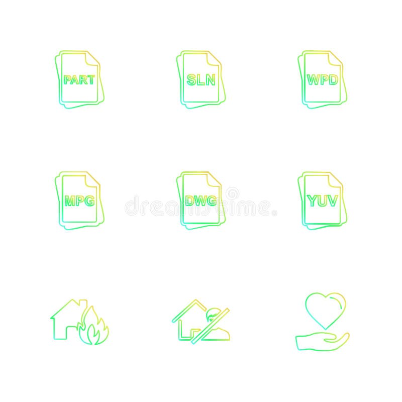 O Tipo De Arquivo, Arquivos, Originais, ícones Do Eps Ajustou O Vetor ...