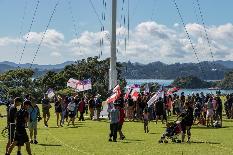 Maori Protest the Treaty of Waitangi Fotografia Editorial - Imagem de ...