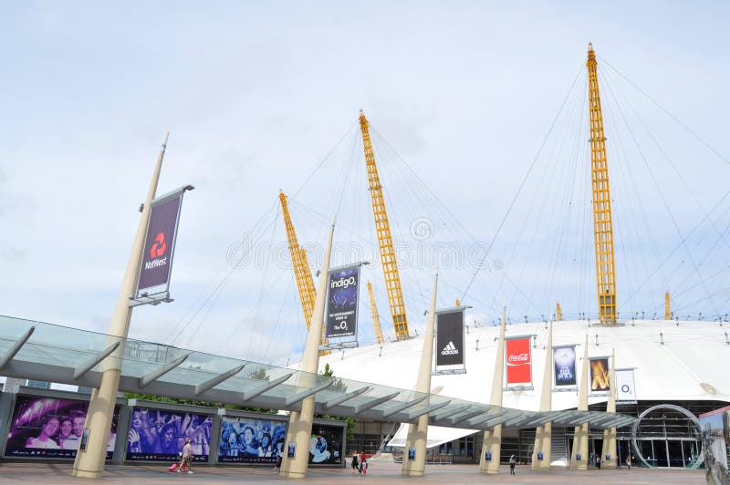 O2 Arena Millennium Dome in London Stock Image - Image of entertainment ...