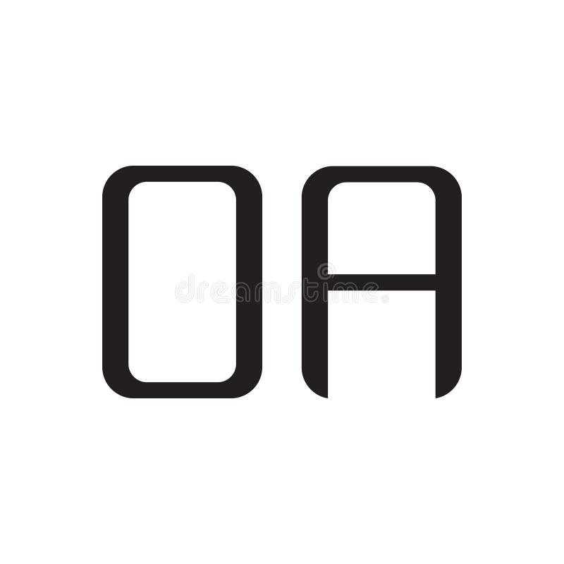 Oa Initial Letter Vector Logo Icon Stock Vector - Illustration of ...