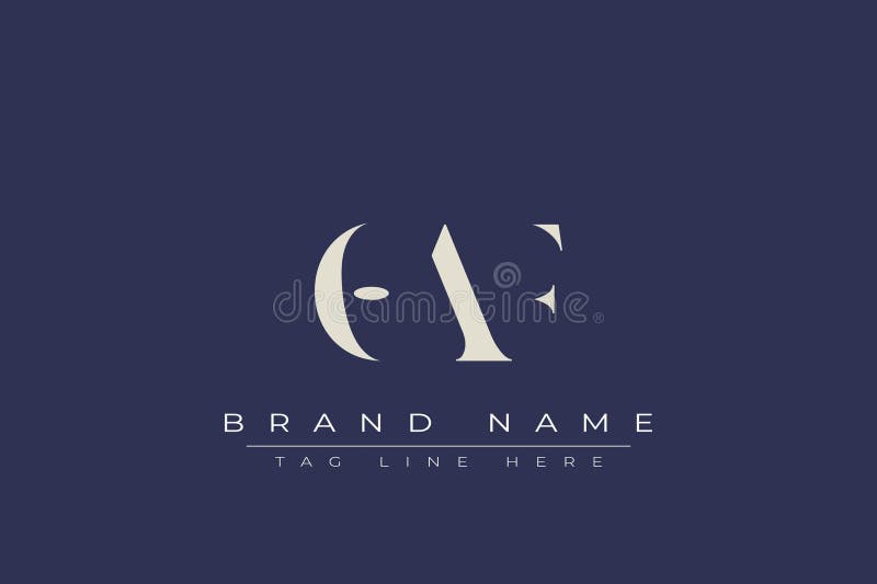 OAF Abstract Letter Logo Design Stock Vector - Illustration of initial ...