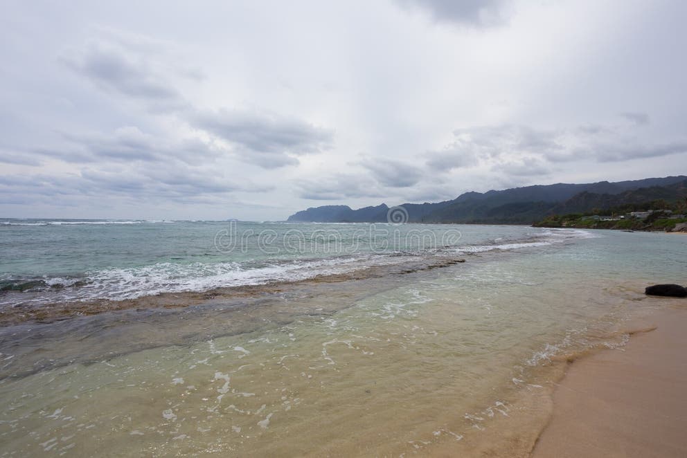 Oahu Hawaii Windward Side Beach Stock Photo - Image of oahu, color ...