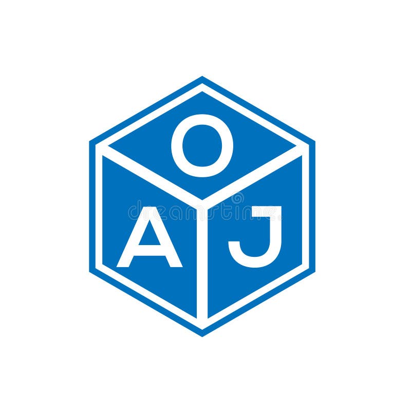 OAJ Letter Logo Design on Black Background. OAJ Creative Initials ...