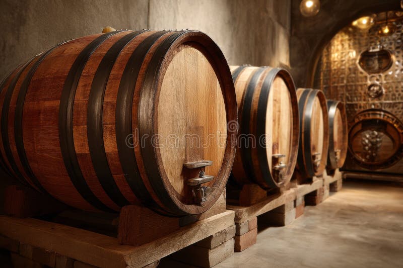 Oak Barrel – Weathered Wood and Metal Bands. Stock Image - Image of ...