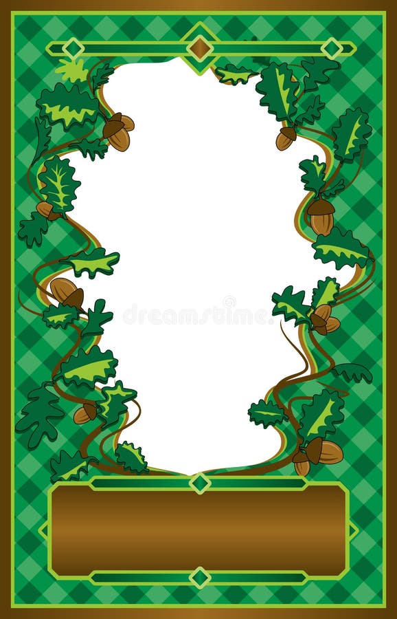 Oak border stock vector. Illustration of longevity, countryside - 49786783