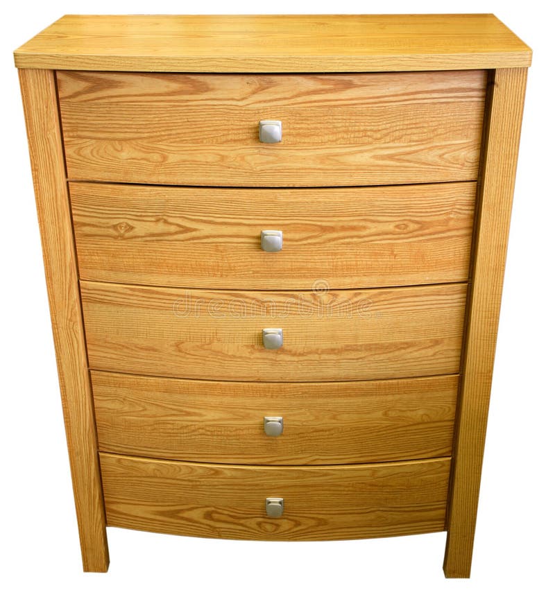 Oak Chest of Drawers stock photo. Image of interior, contemporary - 2541758