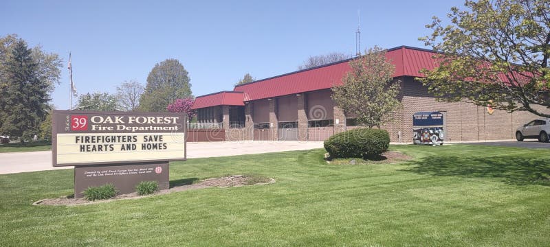 Oak Forest Illinois Fire Department Editorial Stock Image - Image of ...