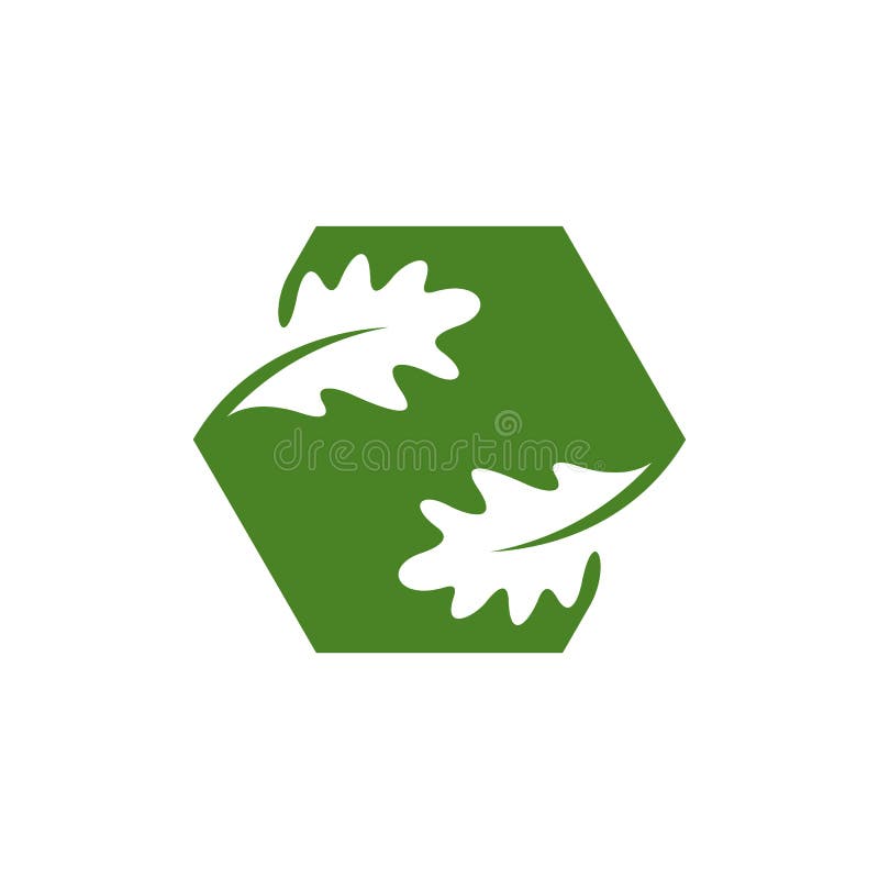 Oak Leaf Logo Design Vector Illustration, Creative Oak Tree Logo Design ...