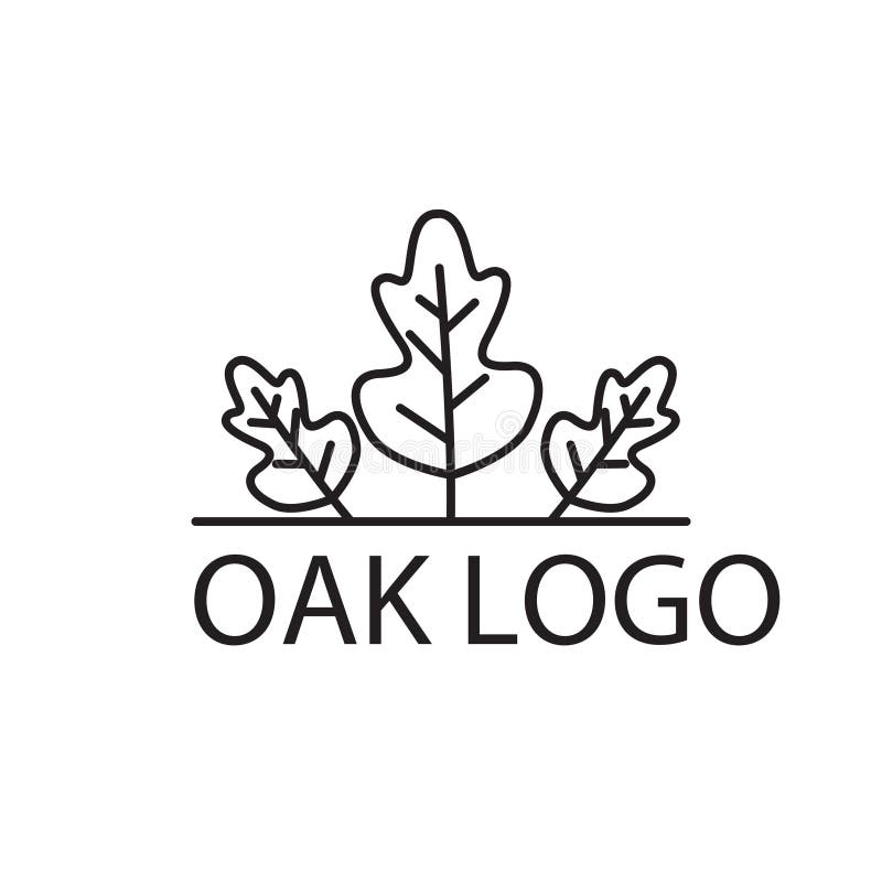 Oak Logo Design Concept Modern Design Stock Vector - Illustration of ...