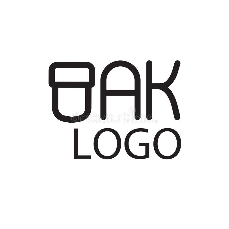 Oak Logo Design Concept Modern Design Stock Vector - Illustration of ...