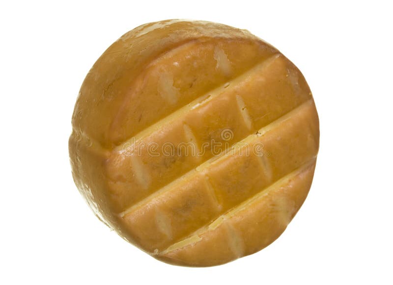 Cheddar Cheese Roll, Bottom Side, on White Stock Photo - Image of ...