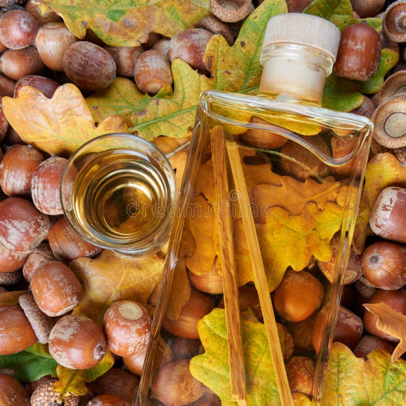 Oak tree alcohol stock photo. Image of brown, glass, liquer - 79118950