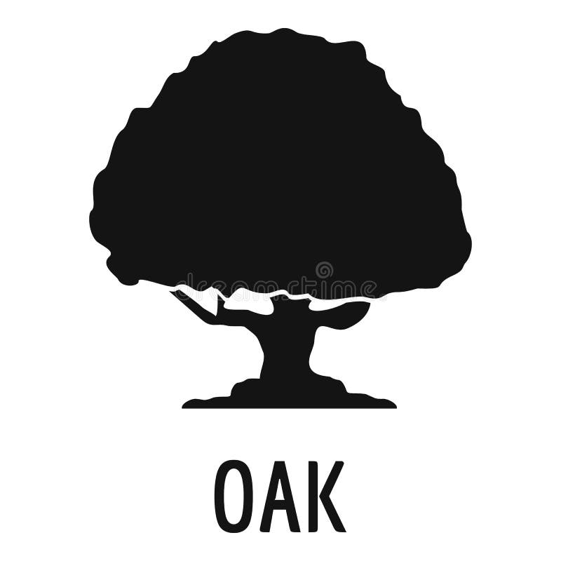 Oak Tree Icon Logo SET Vector Stock Vector - Illustration of design ...