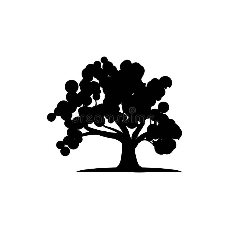 Oak Tree Icon Vector Illustration Design Logo Stock Vector ...