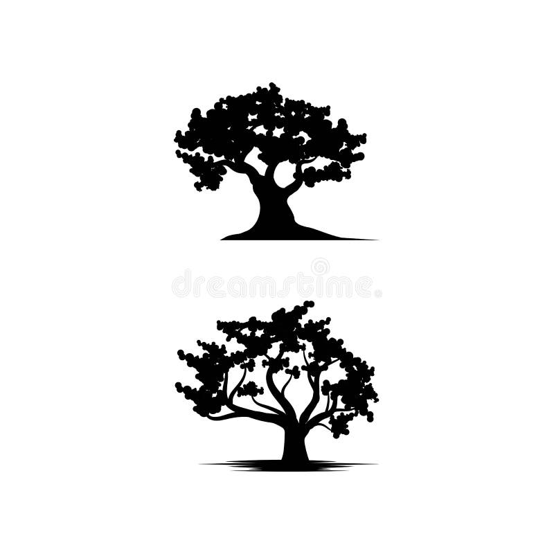 Oak Tree Icon Vector Illustration Design Logo Stock Vector ...