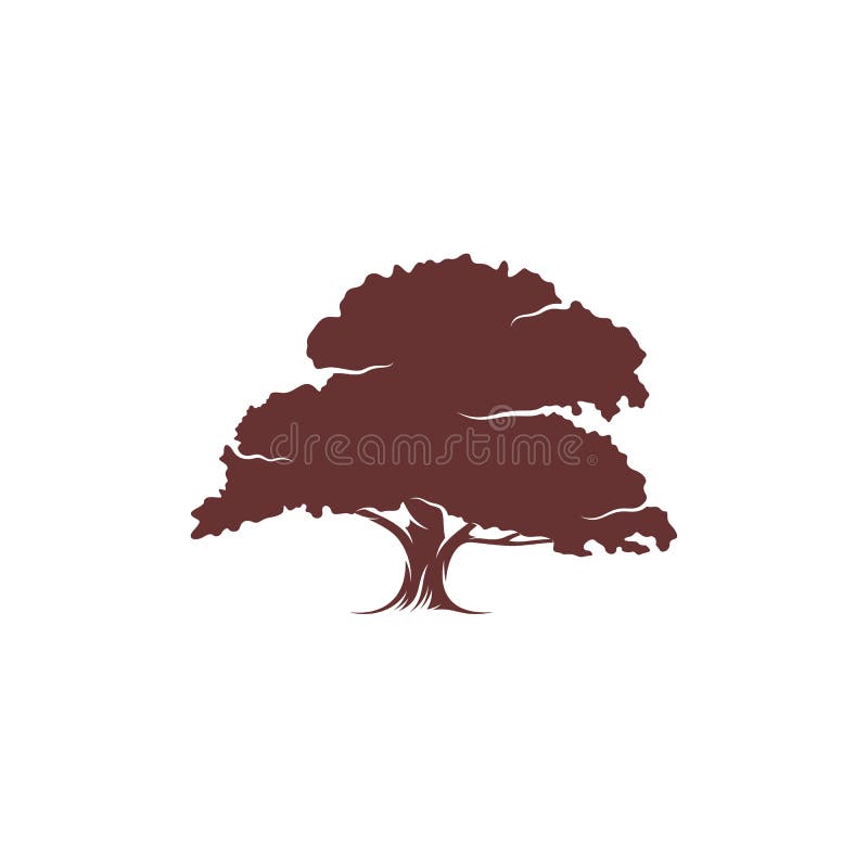 Oak Tree Logo Design Vector Illustration, Creative Oak Tree Logo Design ...