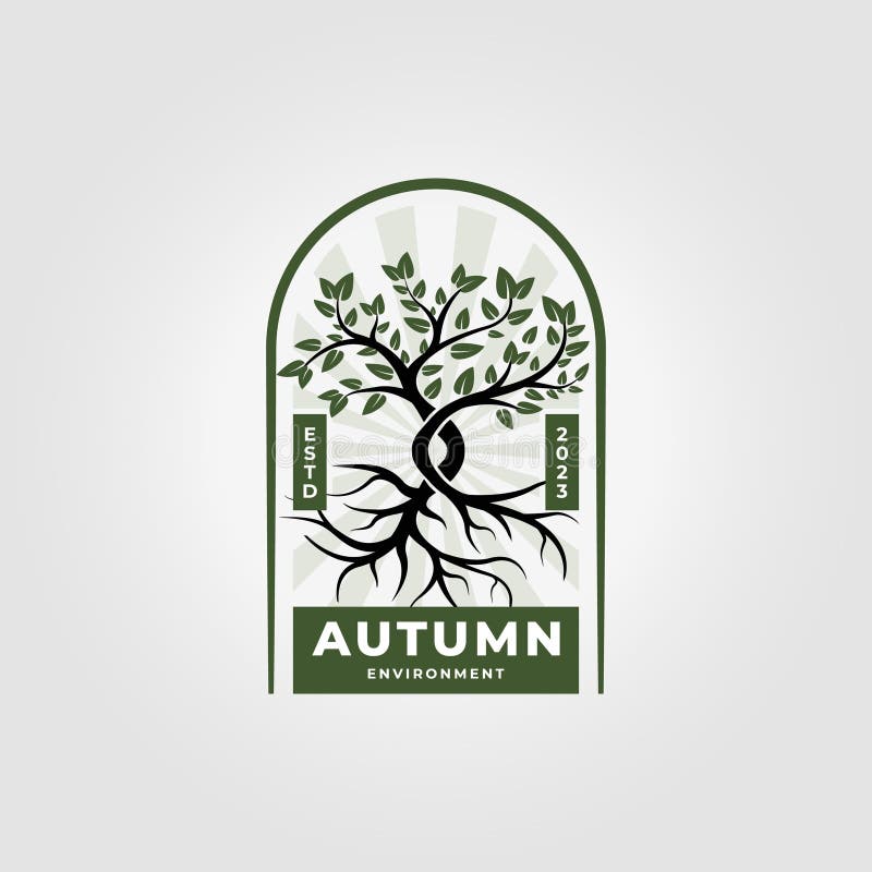 Oak Tree Logo Icon Vector Design Badge, Illustration of Nature Tree in ...