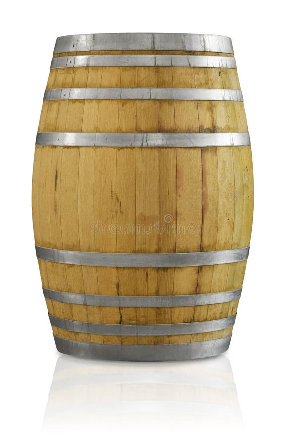 Oak Wine Barrel stock image. Image of storage, isolated - 16782611