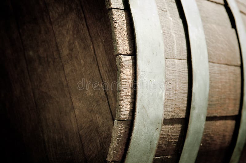 Oak Wine Barrel Close Up stock photo. Image of frame - 20530418