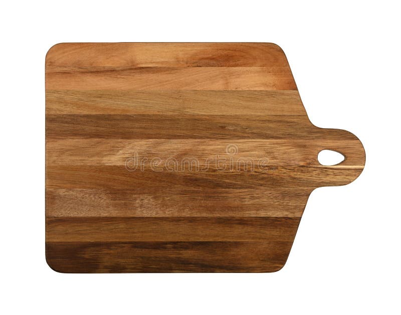 Oak Wood Cutting Board Isolated on White Stock Photo - Image of texture ...