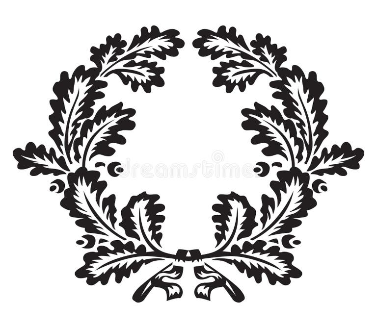 Oak Wreath Symbol Stock Illustrations – 1,286 Oak Wreath Symbol Stock ...