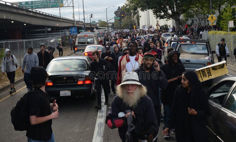 Oakland Protest editorial stock image. Image of california - 33976359