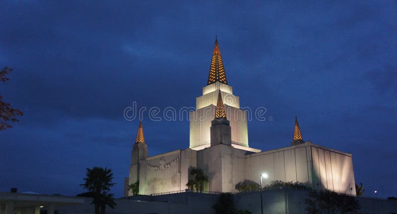 Oakland Temple stock image. Image of love, oakland, night - 53729799