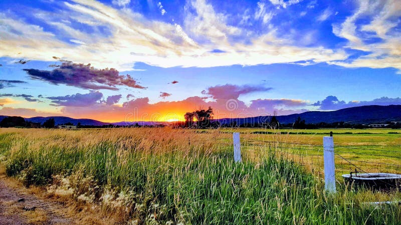 Oakley Utah stock photo. Image of outdoors, sunset, utah - 113082740