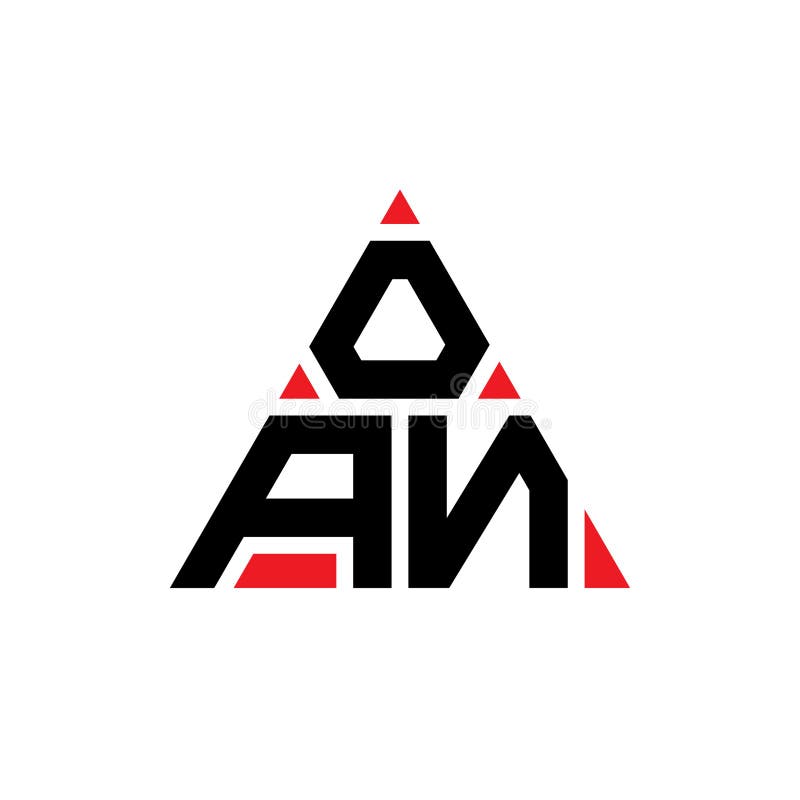 OAN Triangle Letter Logo Design with Triangle Shape. OAN Triangle Logo ...