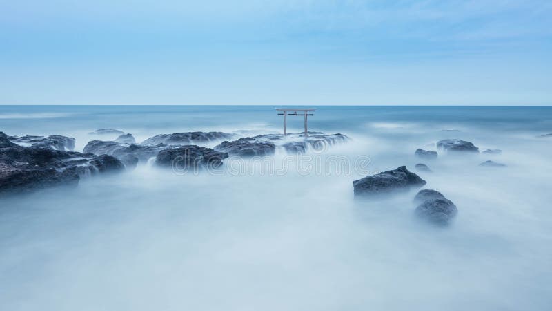 Oarai Shrine stock photo. Image of ocean, outdoor, wave - 83685276